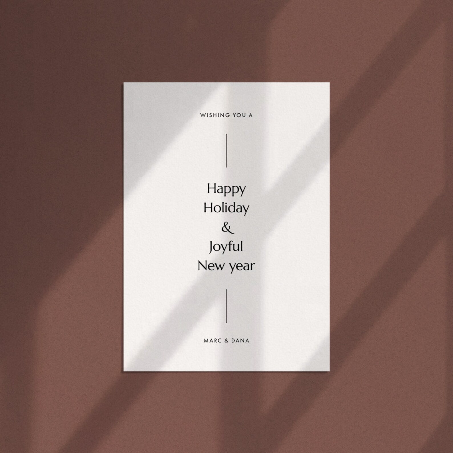 Personalized Holiday Cards Set / Minimalist Black and White - Etsy