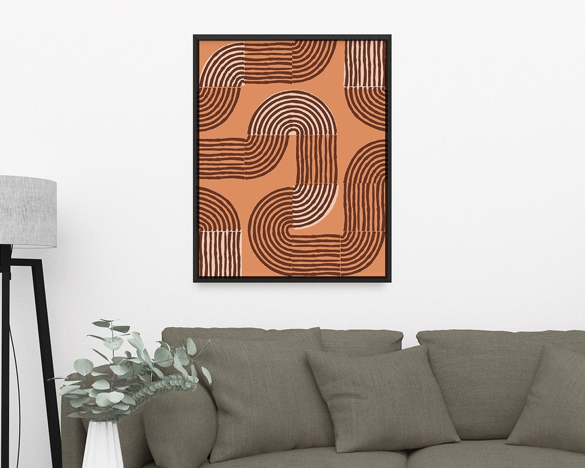 Extra Large Printable Art Print / Oversized Mid Century Modern | Etsy