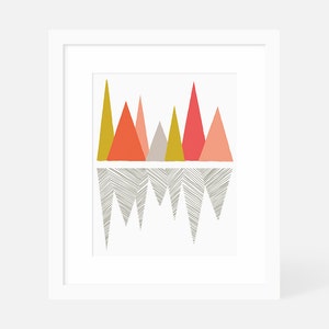 Modern Art Vertical / Minimalist Geometric Art Print / Large - Etsy