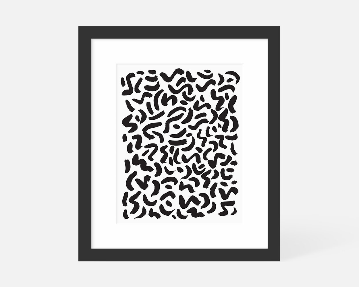 Large Minimalist Modern Art Print Black / Minimalist Modern - Etsy