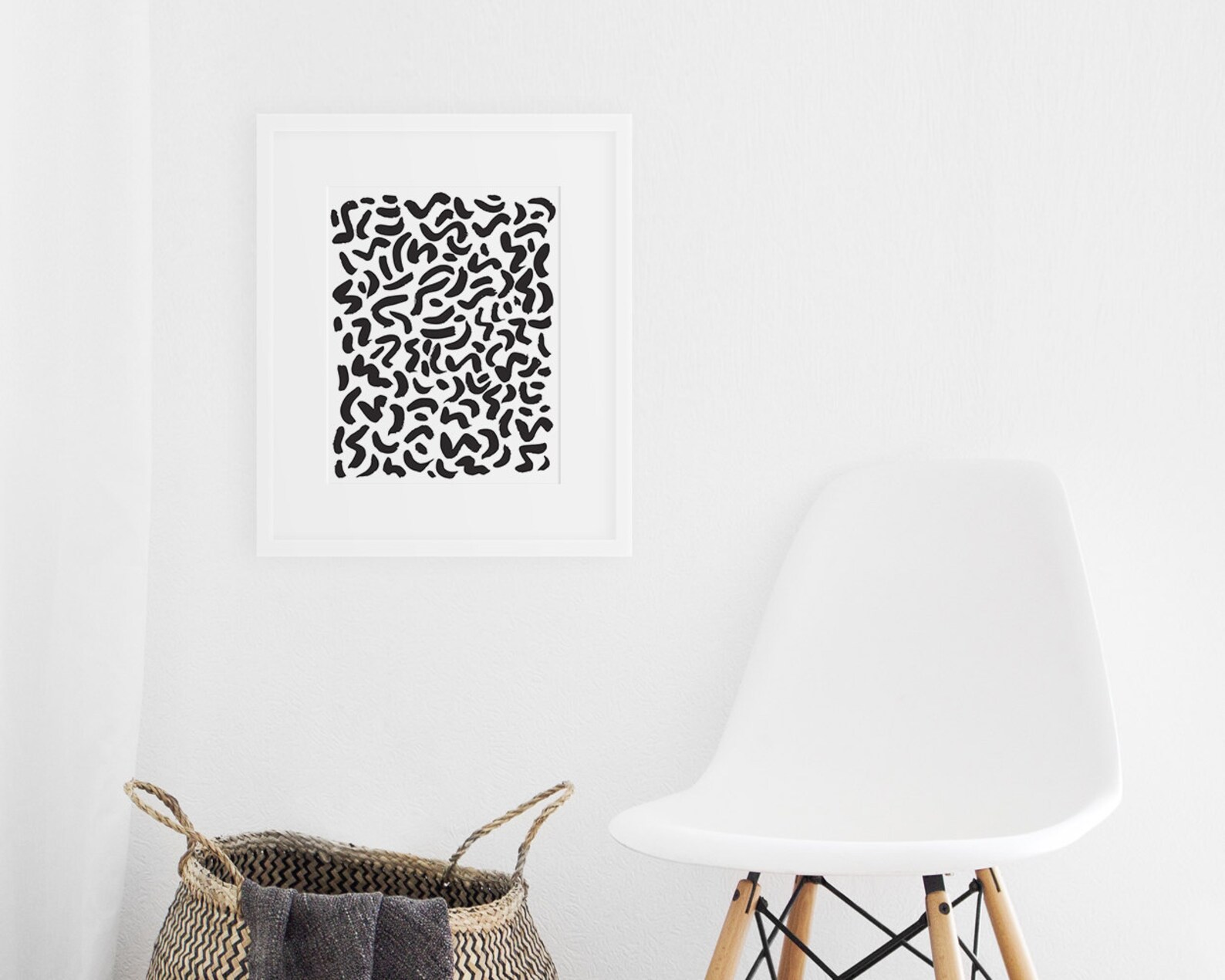Large Minimalist Modern Art Print Black / Minimalist Modern - Etsy
