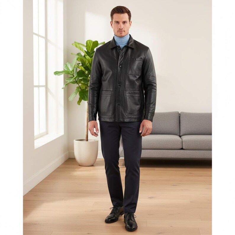 Unisex Leather Overshirt Sewing Pattern XS-3XL – Shacket PDF (digital ...