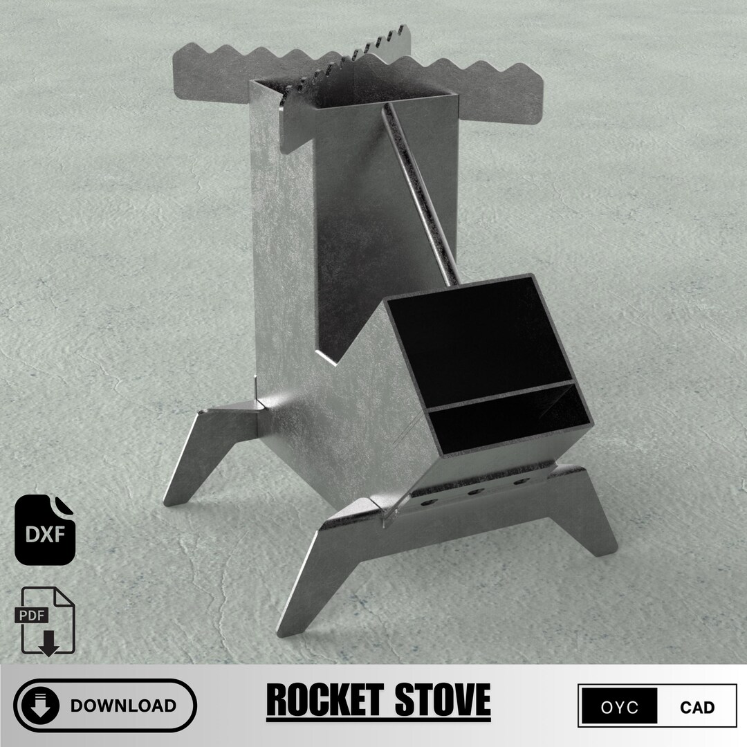 Rocket Stove DIY Build Plan – Metal Wood Stove CNC Files - Etsy