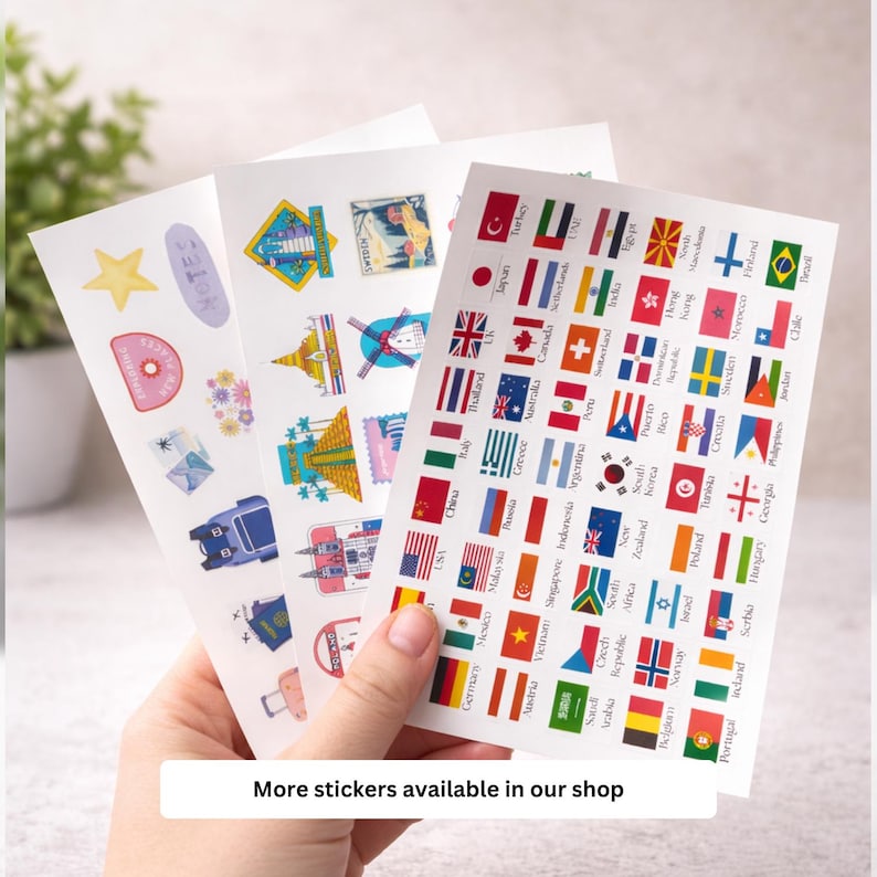 Country Flags Stickers - Etsy