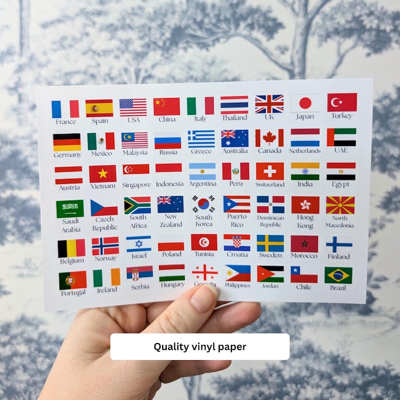 Country Flags Stickers - Etsy