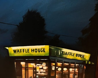 Waffle House Print 8 X 12 Signed Print on Enhanced Matte With 1 Border ...