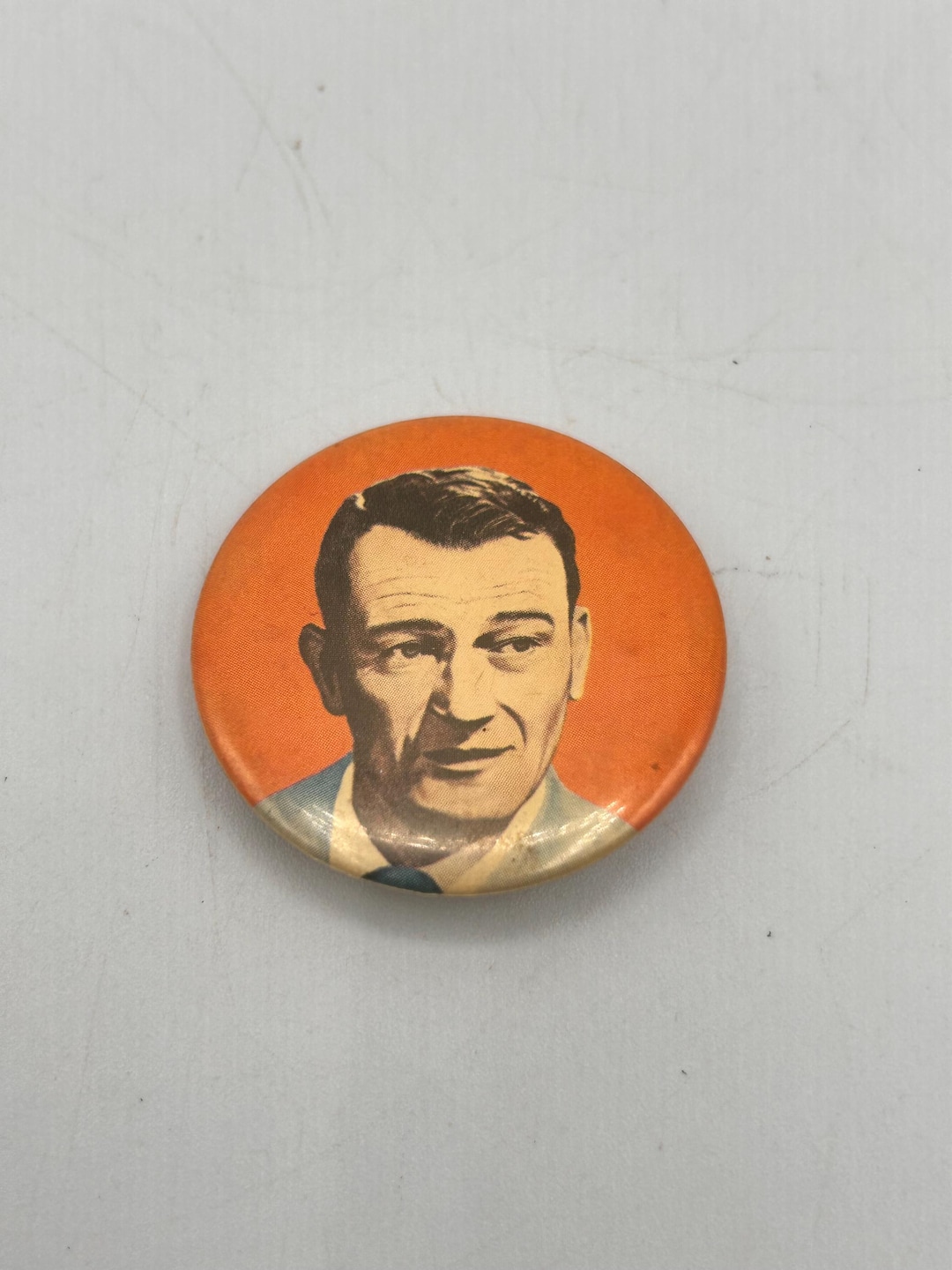 Vintage 1970s John Wayne Button Pin - Etsy