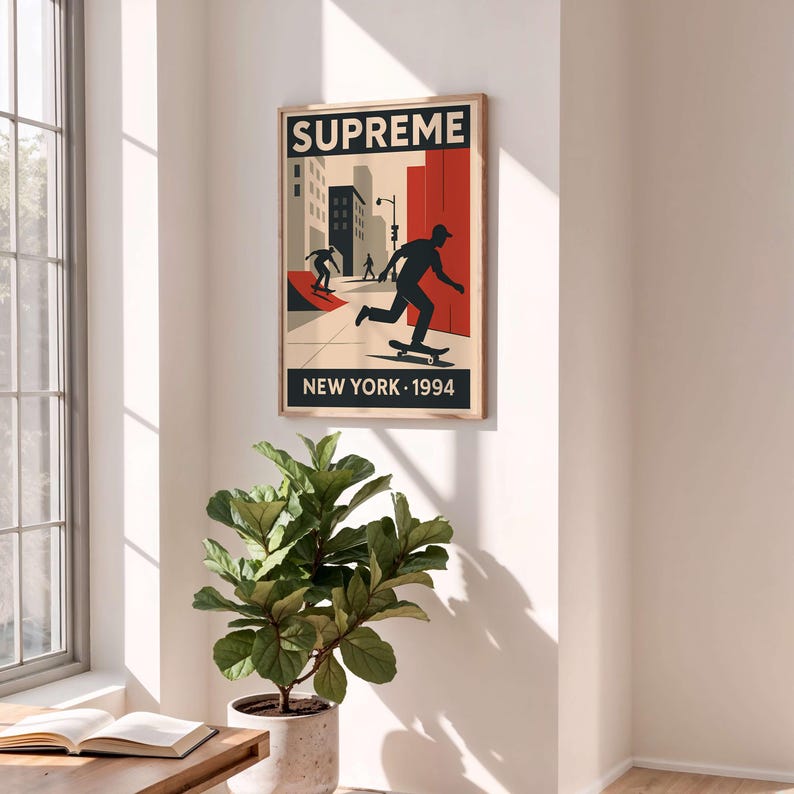 Supreme - Wall Poster Art - Etsy