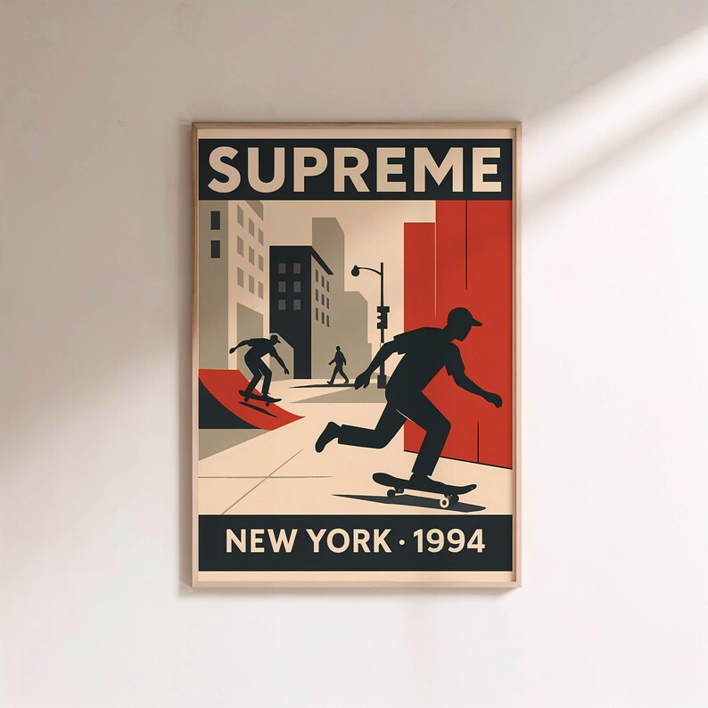 Supreme - Wall Poster Art - Etsy