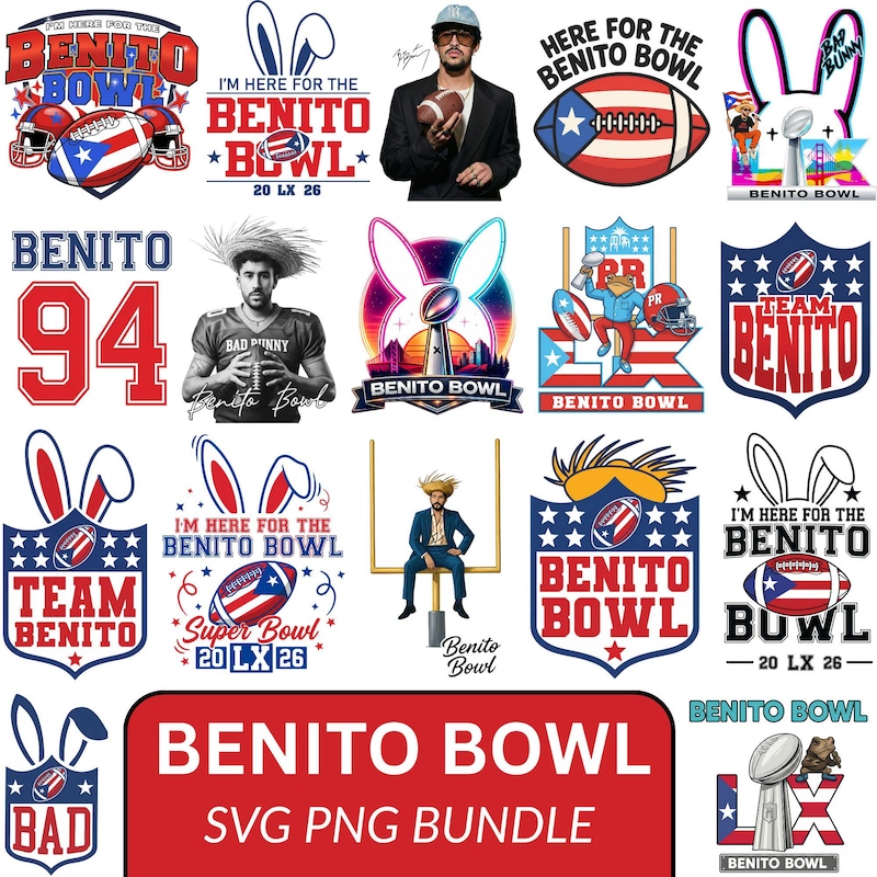 Bad Bunny Logo Superbowl - Etsy