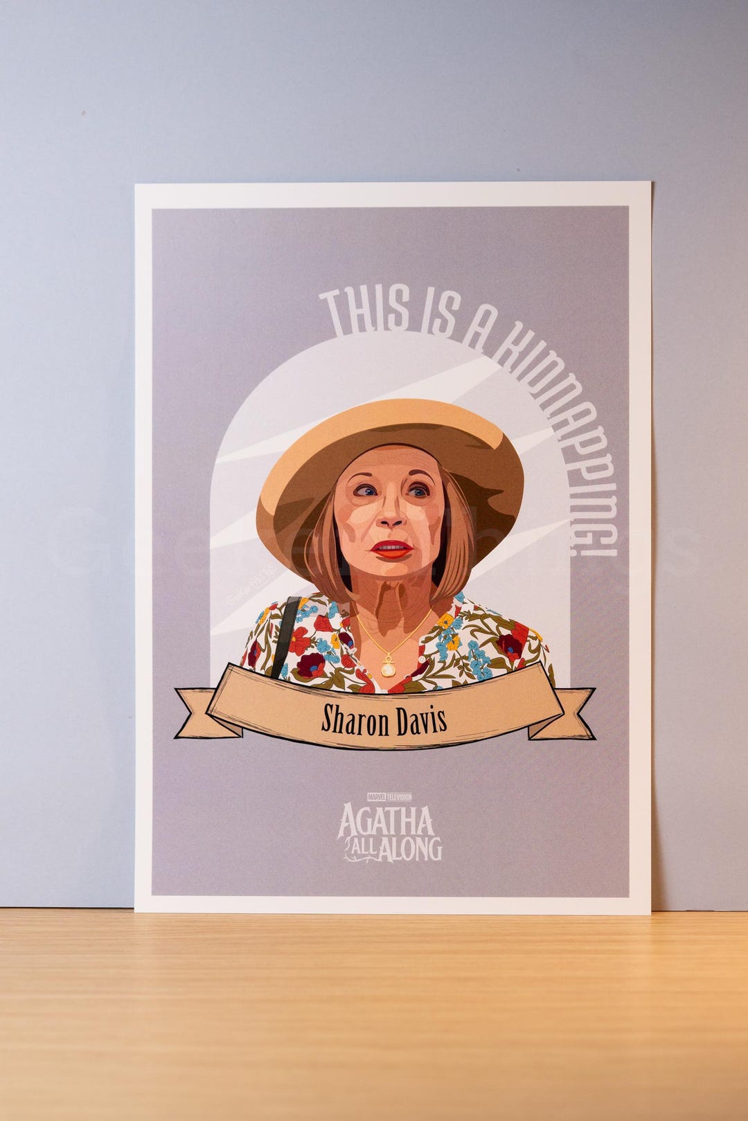 Sharon Davis Fan Art Print / Agatha All Along Poster / Wall Art - Etsy