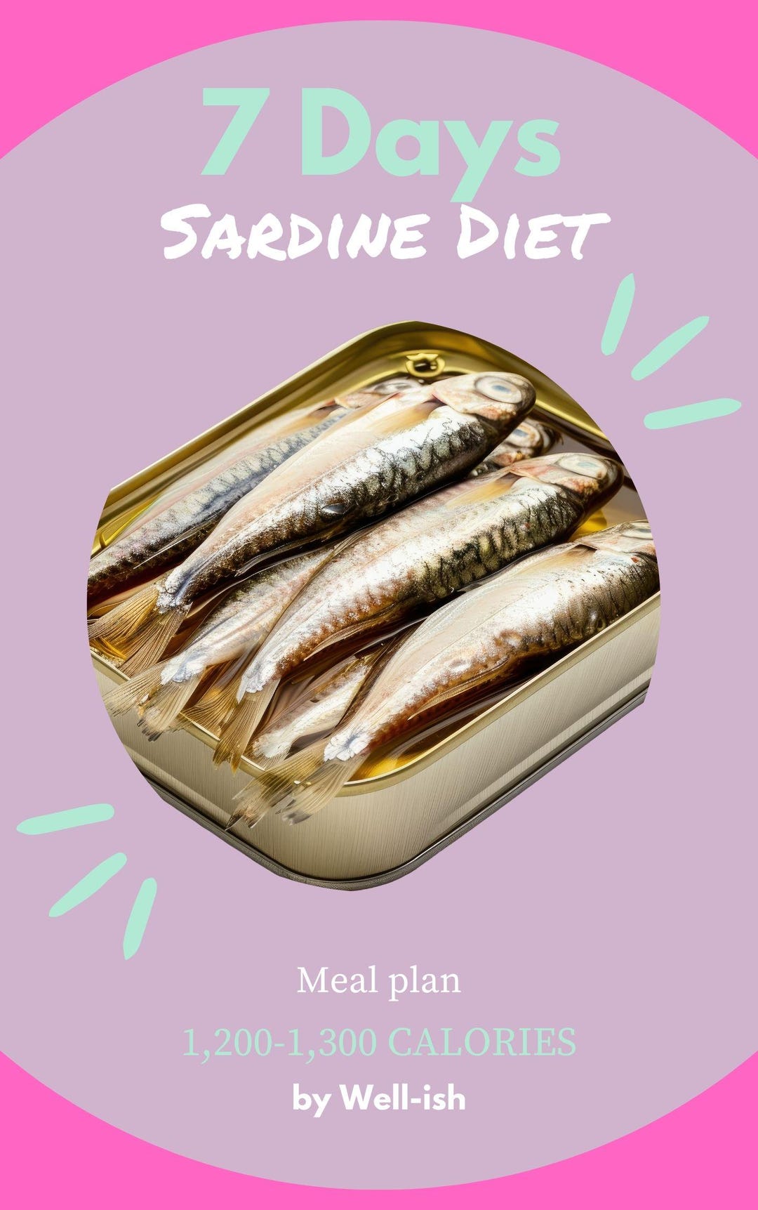 7 Day Sardine Diet Plan High Protein Omega 3 Meal Plan Digital Download ...