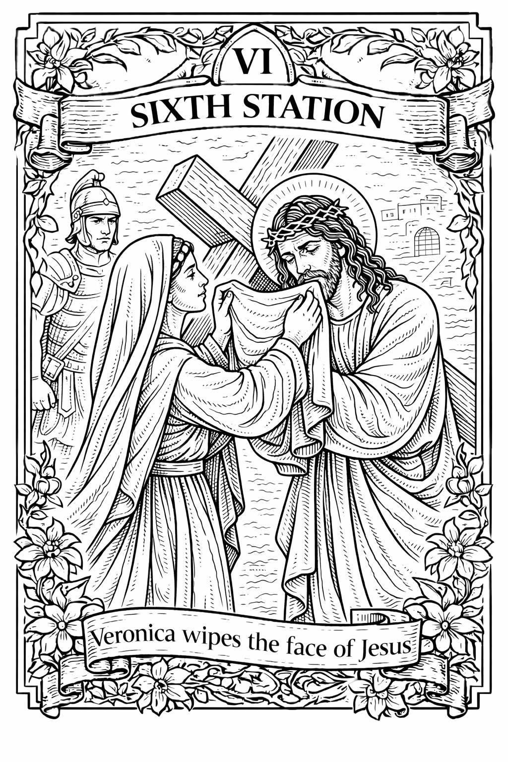 Stations of the Cross Coloring Sheets Bundle - Etsy
