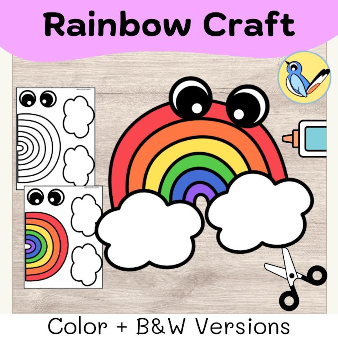 Rainbow Craft for Preschool and Kindergarten , Spring Craft Activity ...
