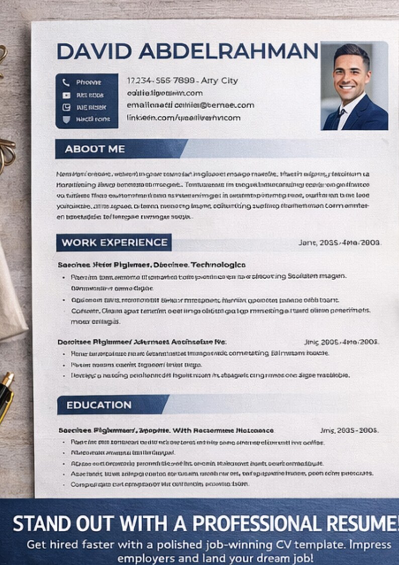 Modèle de CV créatif Canva | CV moderne modifiable | Demande d'emploi ...