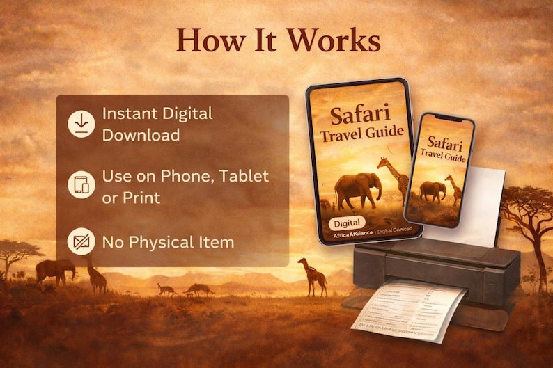 African Safari Travel Guide & Packing List (digital Download) - Etsy