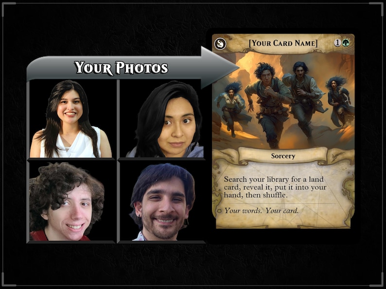 Custom MTG Card With Your Portrait | Personalized Magic the Gathering ...