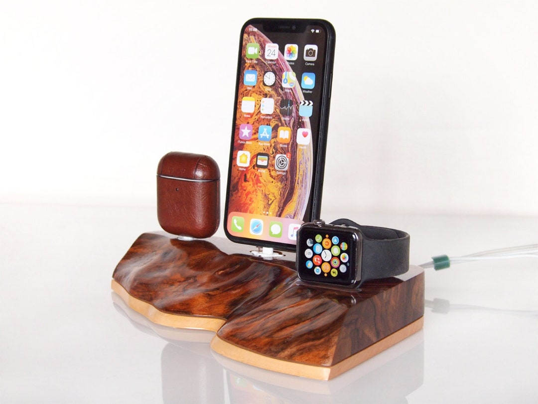 Unique Docking Station - Apple Watch / iPhone / Airpods Dock With Live ...