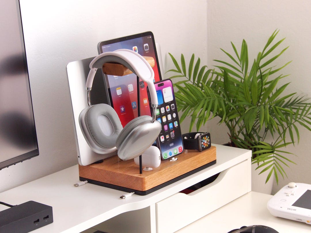 CUSTOM - RESERVED - 2x Docking Stations - Unique Apple Wooden Gadget ...