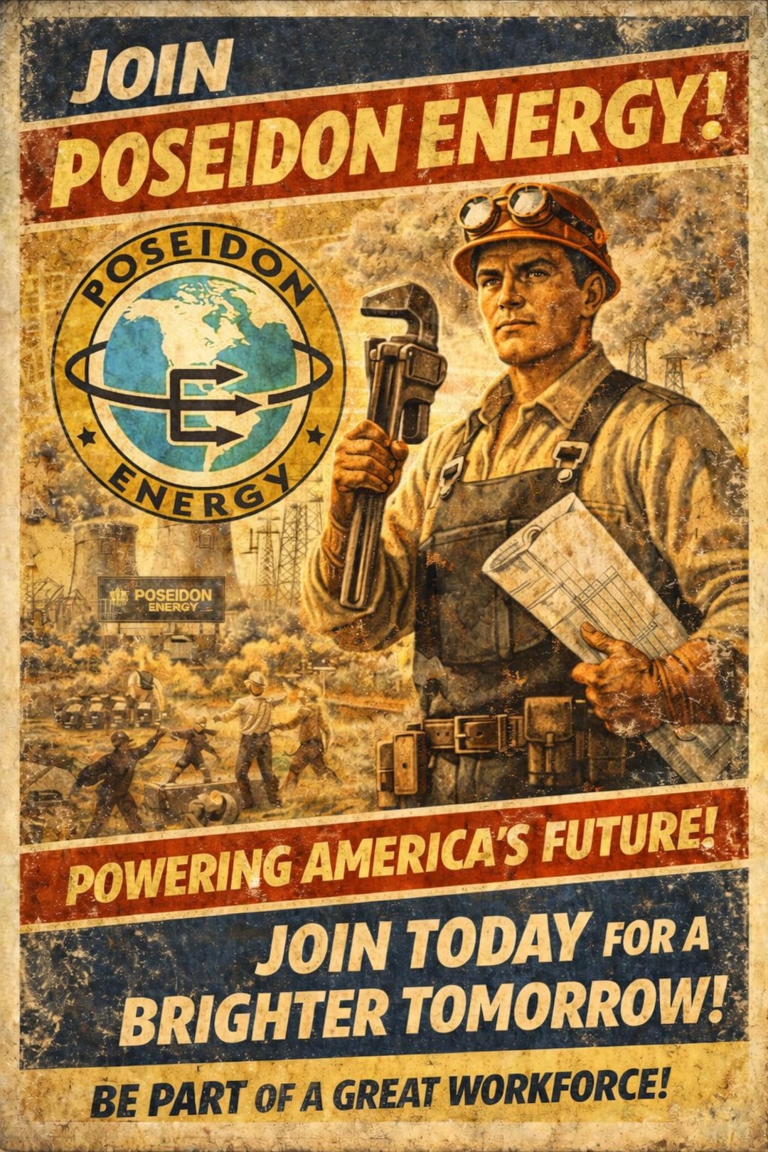 Fallout Poster - Join Poseidon Energy! - Etsy