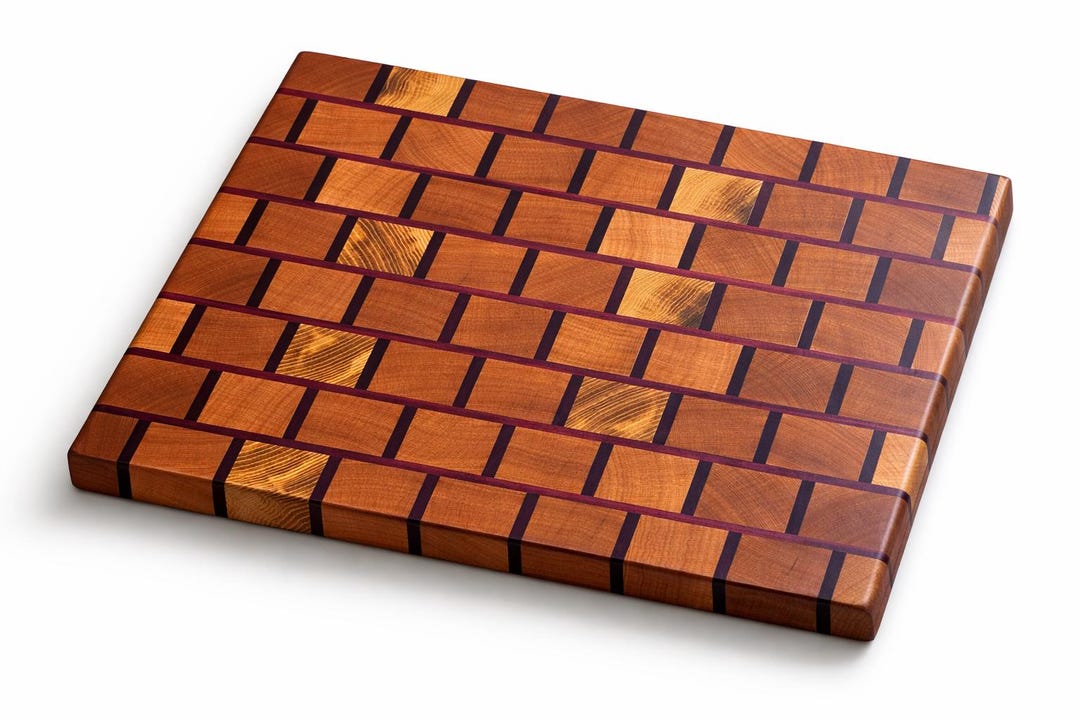 End Grain Brick Pattern Cutting Board – Premium Butcher Block Cutting ...