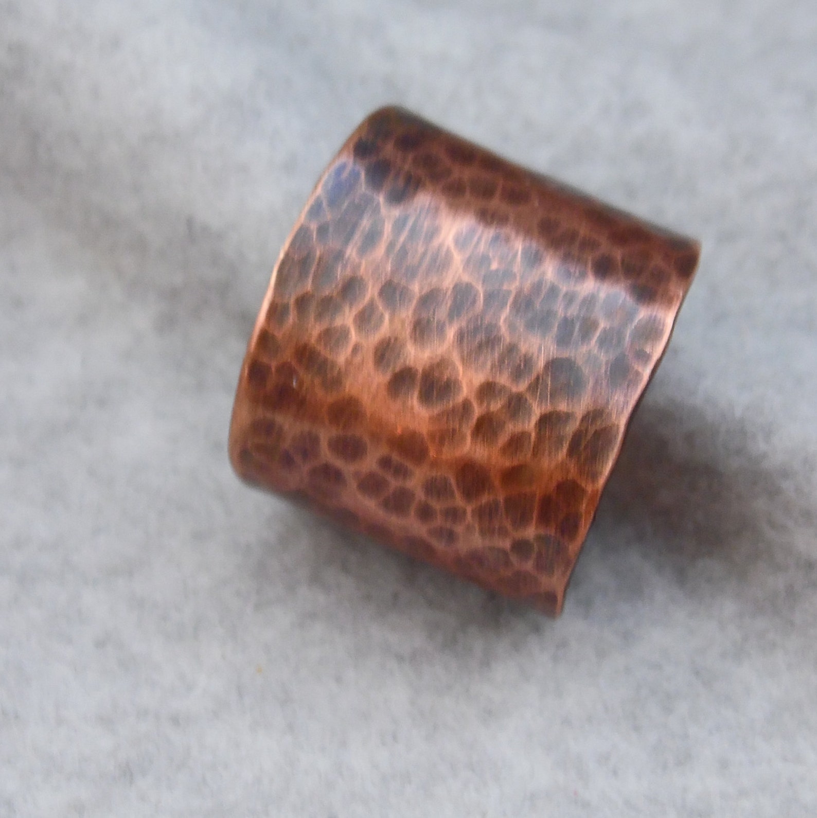 Copper Cigar Band Ring, Band Ring, Adjustable Ring, Copper Statement ...