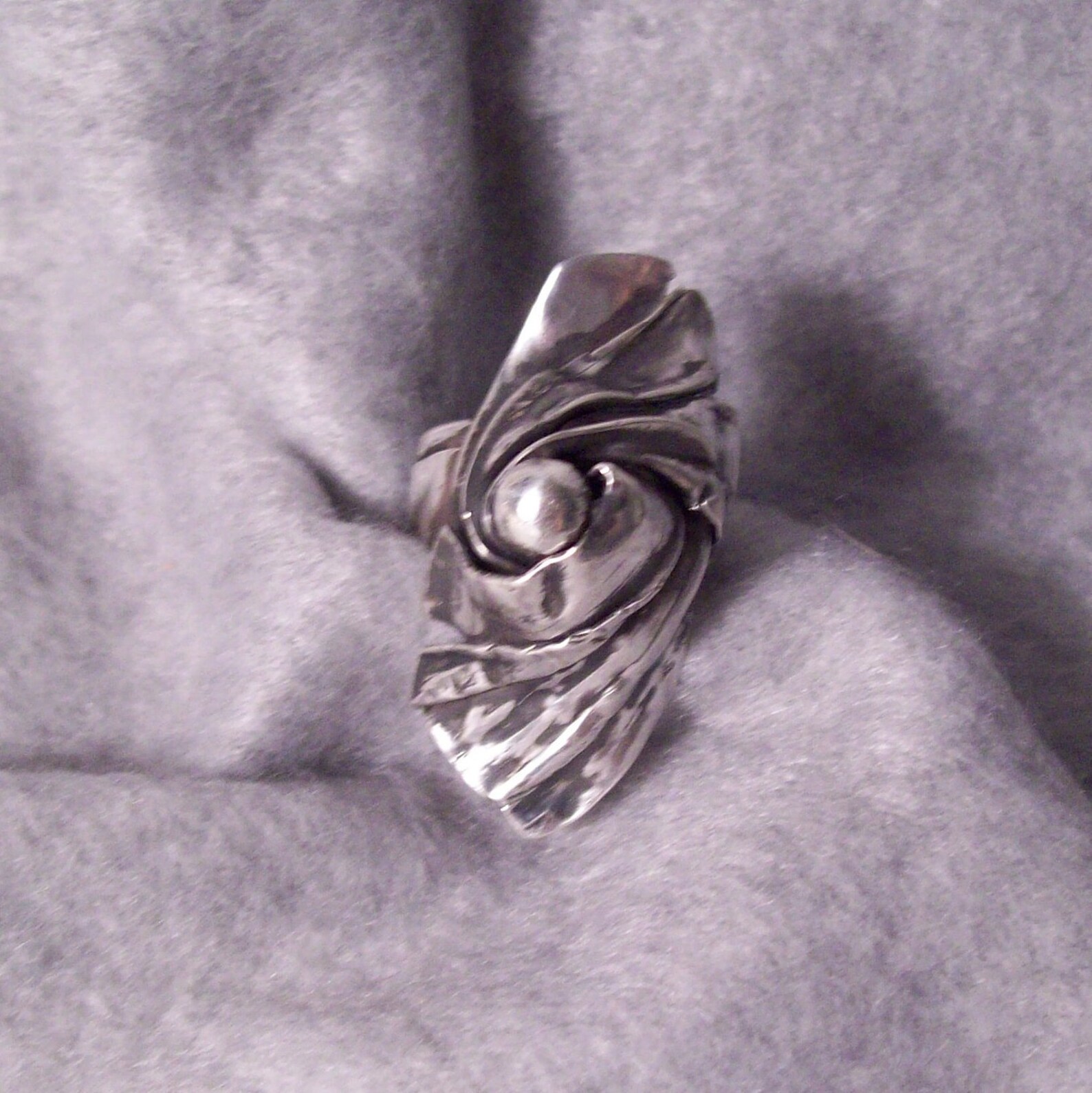 Sterling Silver Fold Formed Ring - Etsy