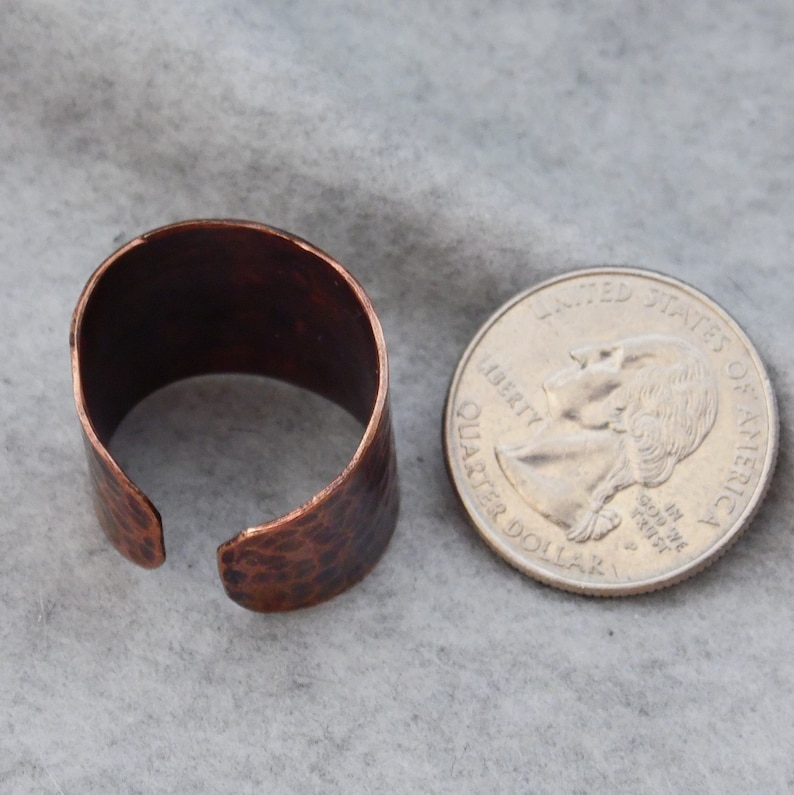 Copper Cigar Band Ring, Band Ring, Adjustable Ring, Copper Statement ...