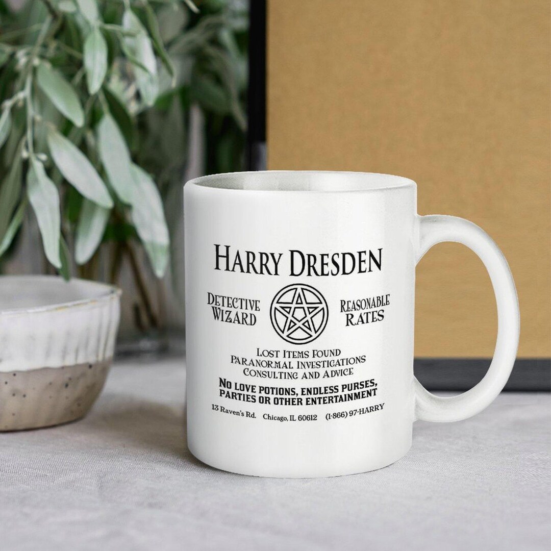Dresden Files Coffee Mug, Harry Dresden Wizard Detective, 11oz Ceramic ...
