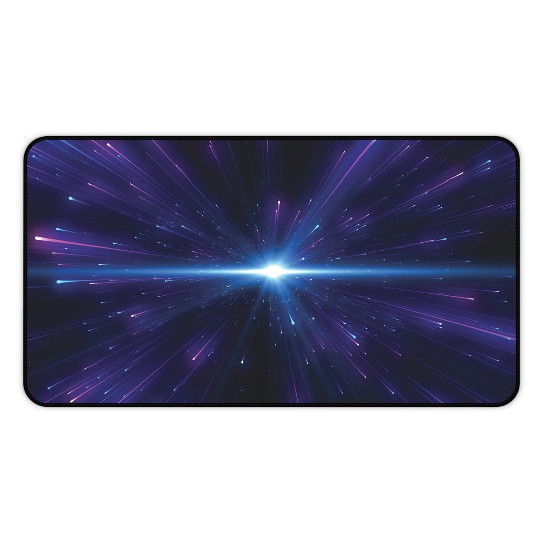 Cosmic Warp Speed Desk Mat | Space Nebula Mousepad - Etsy