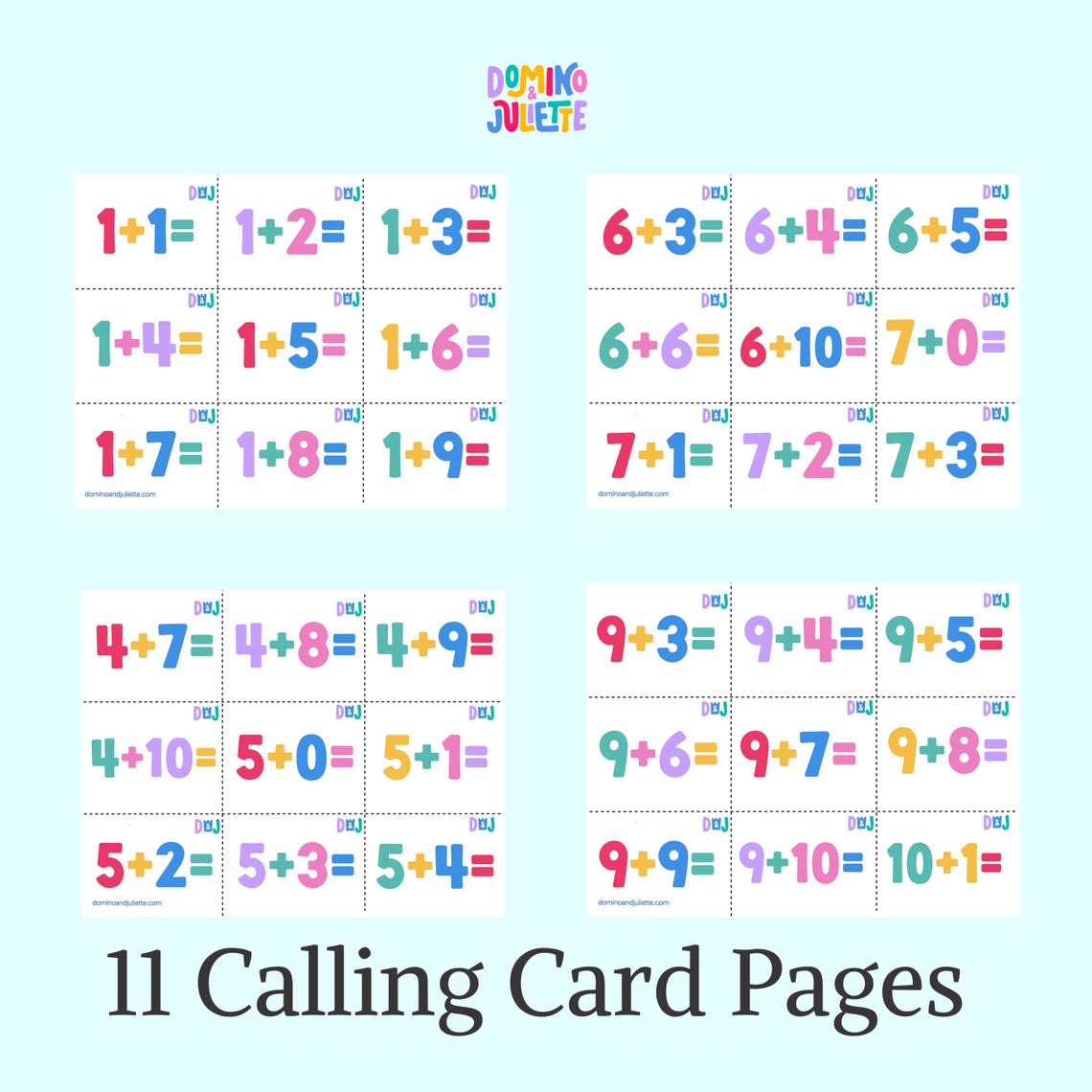 Addition Facts Bingo Printable • Homeschool Math Game (31 Pages ...