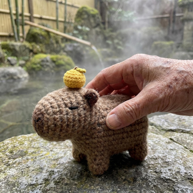 No Sew Capybara Häkelanleitung | Spa Day Amigurumi mit Yuzu-Frucht ...