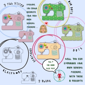 4x4 Machine Embroidery Designs - Cute, Easy Made Sewing Machine Motifs ...