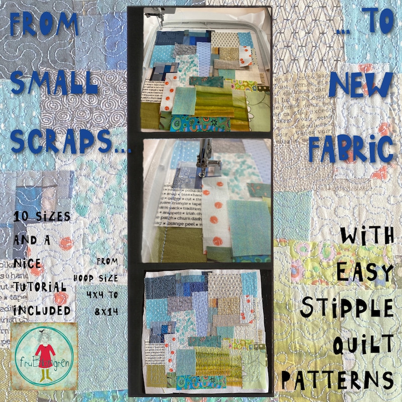 Machine Embroidery Scraps - Etsy