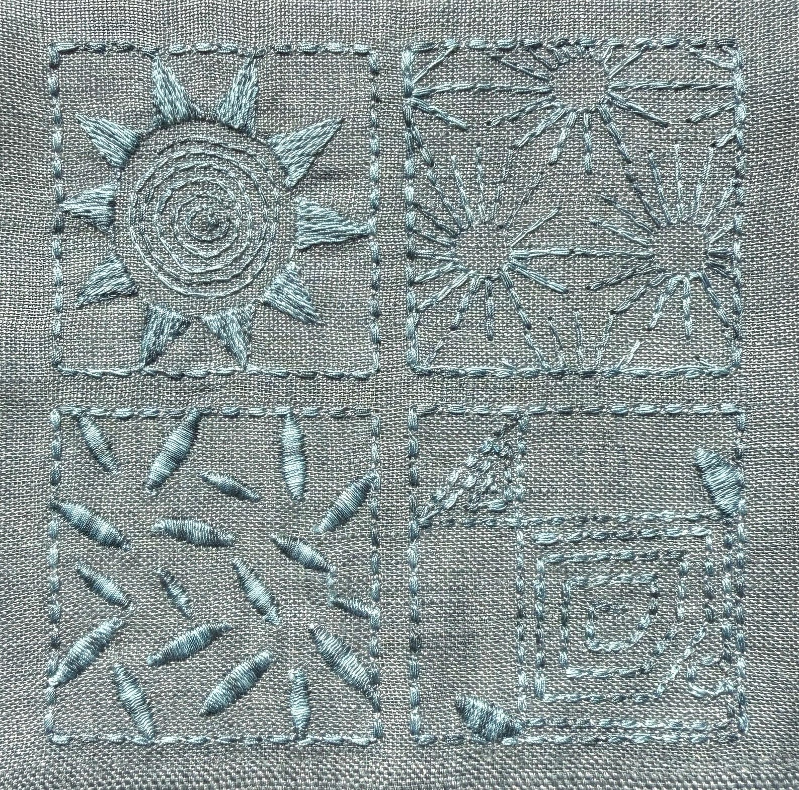 Sashiko Style Squares – 25 Hand Drawn 2x2" Designs + Inspirational ...