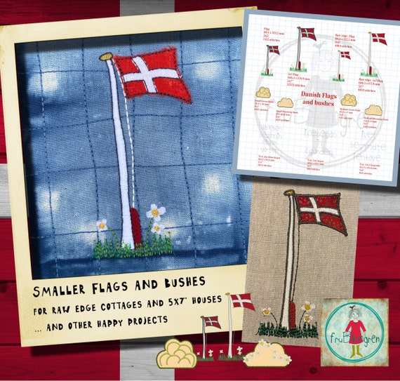 Smaller Appliqué Flags and Appliqué Bushes to Make on Your - Etsy