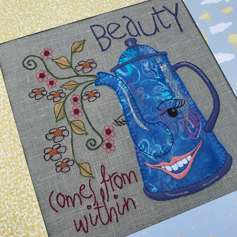 FRIDAY FACES: Coffee Pot Madam Blaa Face Friday With Flowers | Etsy