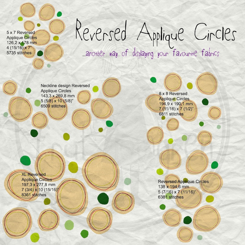 REVERSE APPLIQUE CIRCLES - 5 Different and Fun Ways of Making Appliqué ...