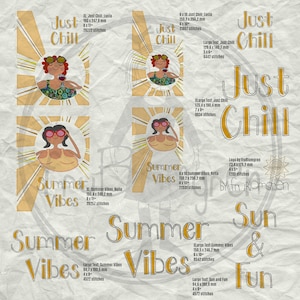 BIG BUNDLE - 34 Summer Vibes Machine Embroidery Designs - SAVE 40% ...