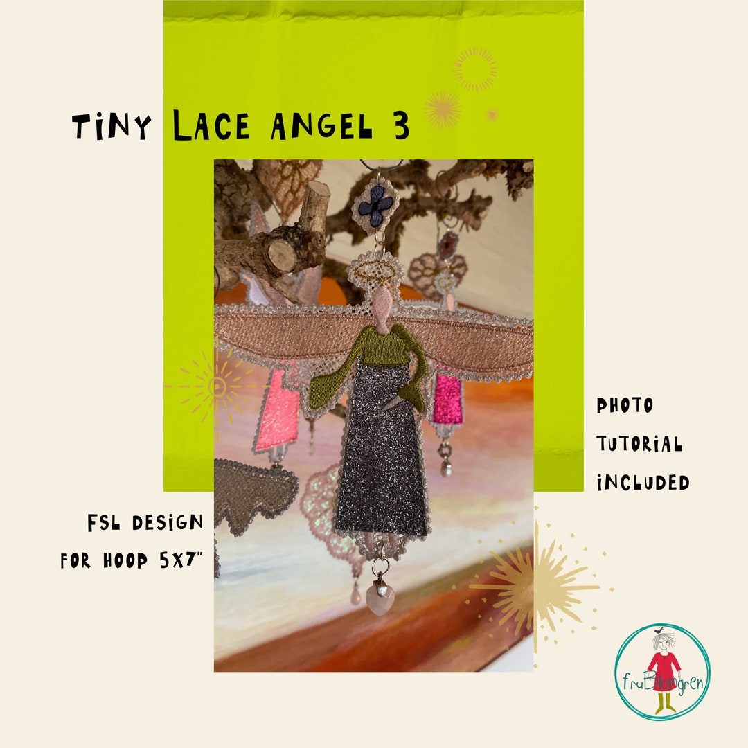 FSL ANGEL for Hoop Size 5x7" - the Third of My Tiny Angels as a ...