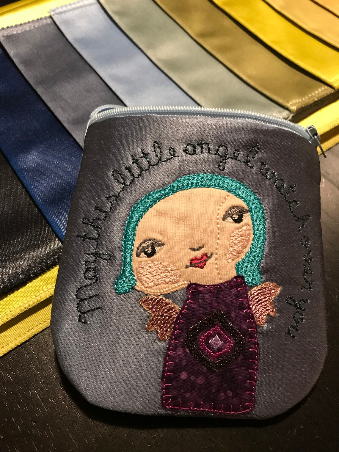 Little Signature Angel Purses ITH 4 Machine Embroidery | Etsy