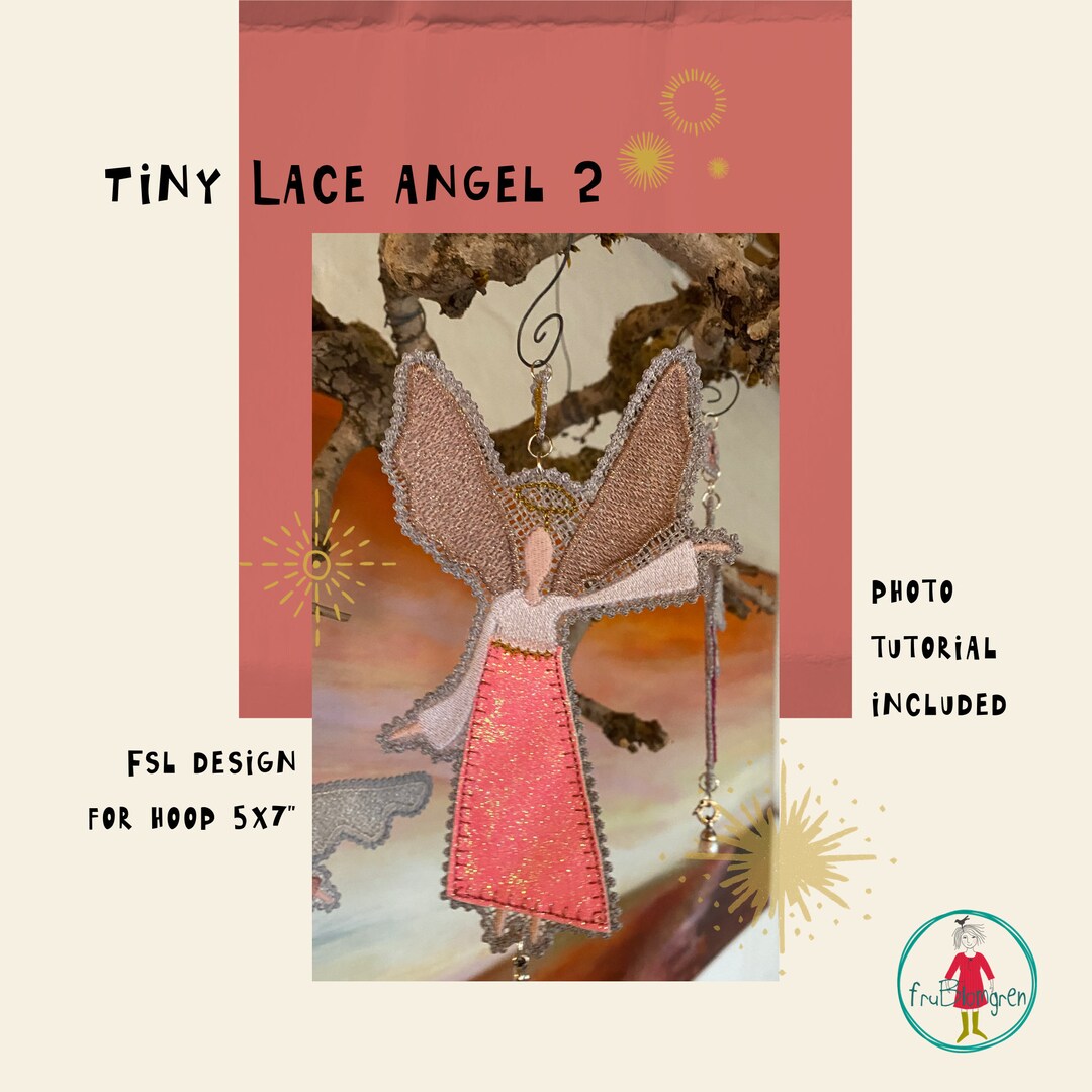 FSL ANGEL for Hoop Size 5x7" - the Second of My Tiny Angels as a ...