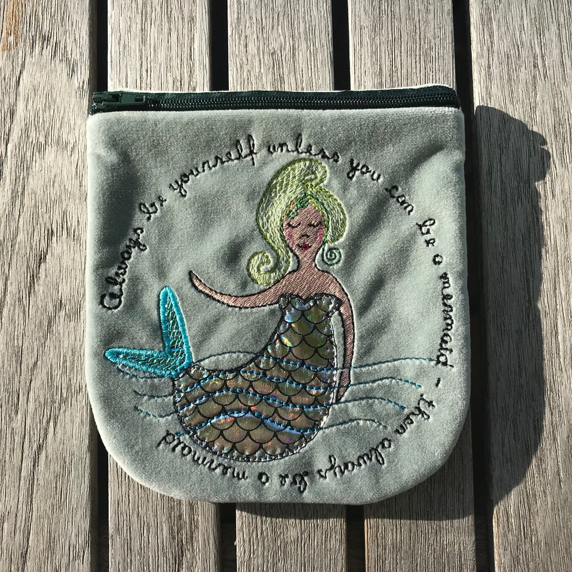 5 ITH fully lined Mermaid Zipper Purses for the 6 x 7 | Etsy