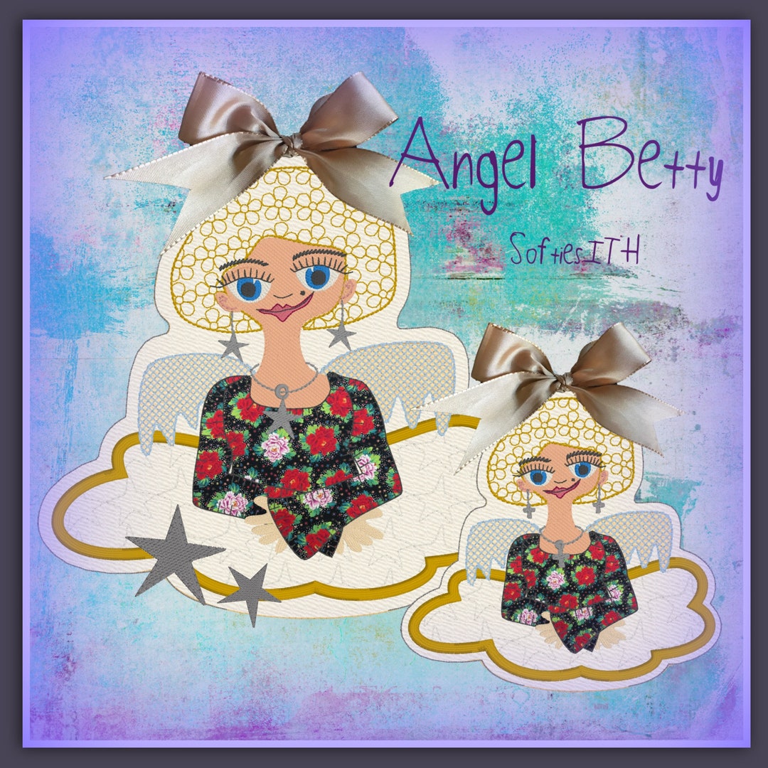 Angel Softie ITH, My Angel Betty as an ITH Softie - Hanging as an ...