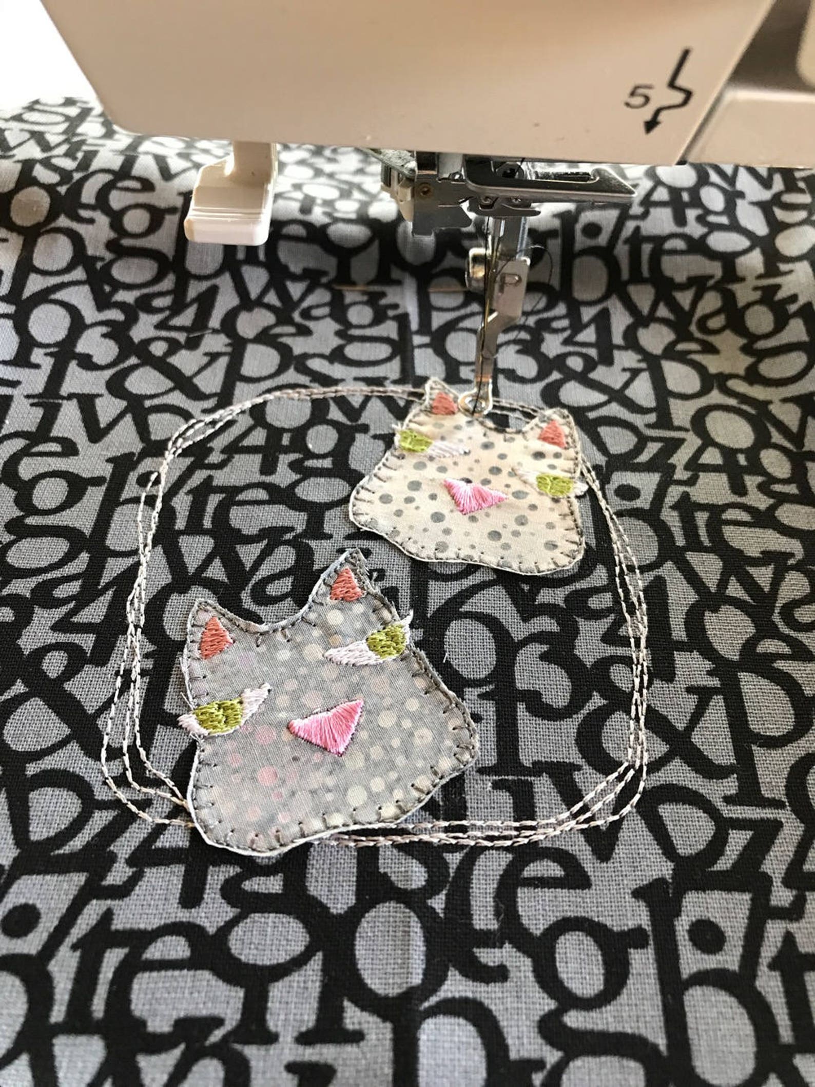 Whimsical Machine Embroidery Quotes SEIZE THE MOMENT | Etsy