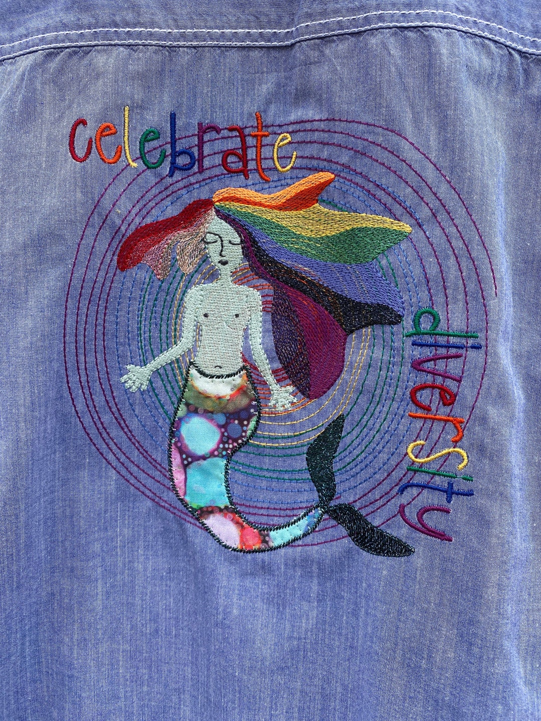 6 Large Machine Embroidery and Appliqué Designs - Celebrate Diversity ...