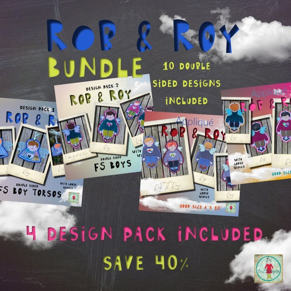 BIG BUNDLE Rob & Roy Save 40% All Four Design Packs With - Etsy