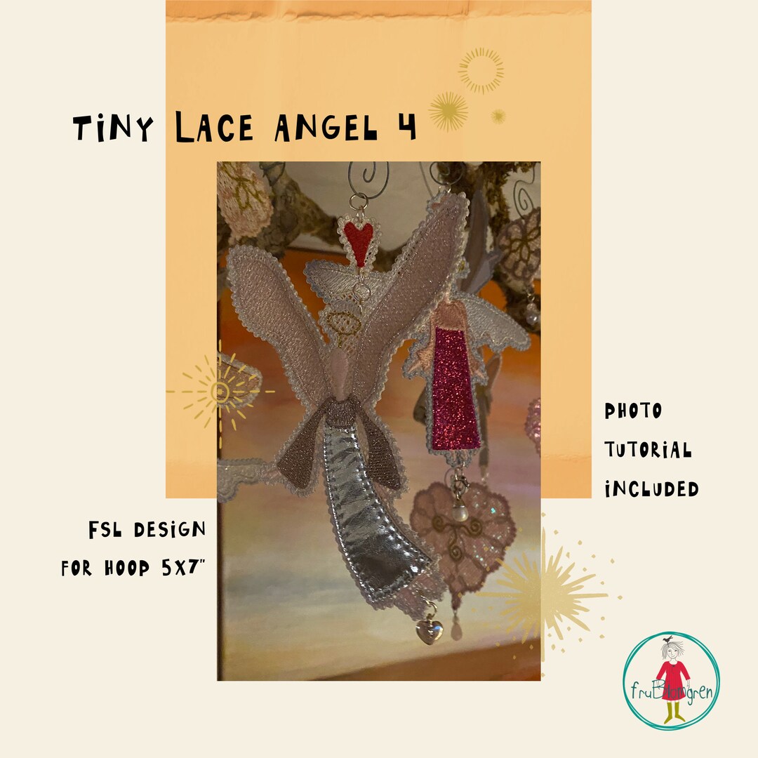 FSL ANGEL for Hoop Size 5x7" - the Fourth of My Tiny Angels as a ...