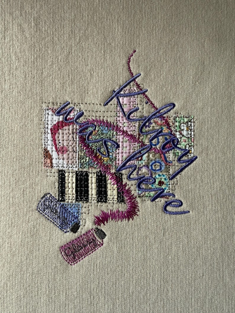Graffiti Collage Embroidery Design Pack, 16 Machine Embroidery Designs ...