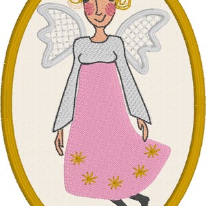 Tiny ANGELS IN MEDAILLONS, 3 Different Small and Detailled Angel ...